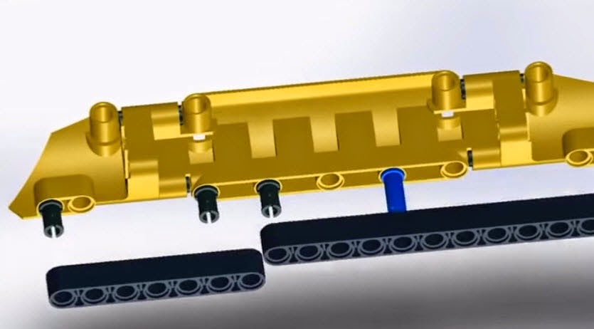 Video A Solidworks Assembly 3D Animation of Lego Technic Motorized ...