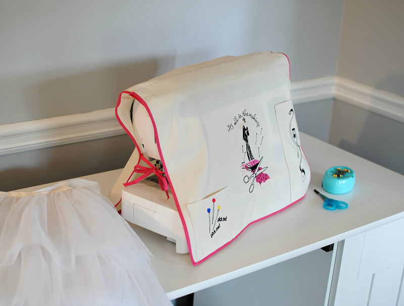 Trash To Couture: DIY Embroidered Sewing Machine Cover