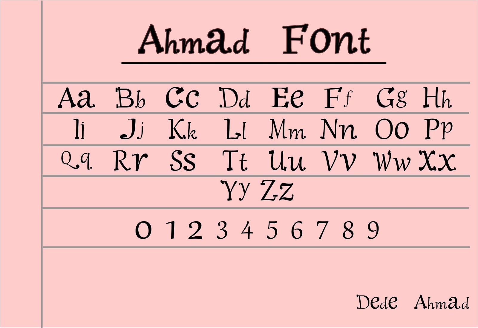 APLIKASI MULTIMEDIA - COMPETENCY PROGRESS: Font Ahmad