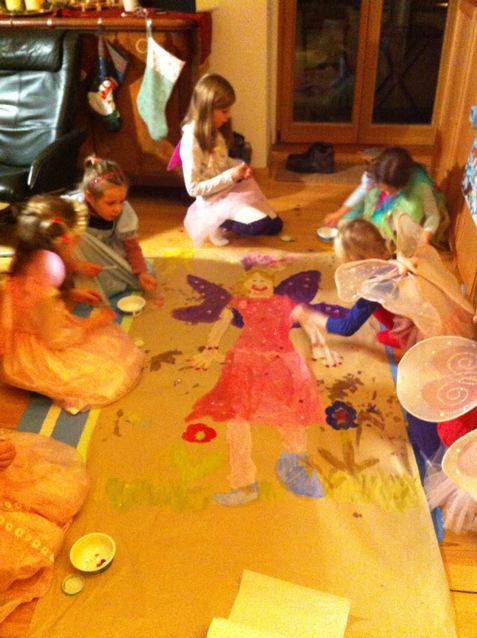 Explore and Express: Group Art Project: Life-Size Fairy Collage