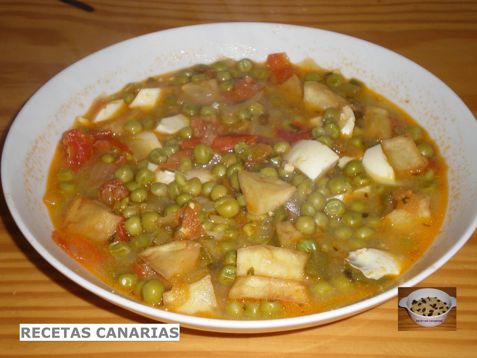 RECETAS CANARIAS, Y LO QUE SURJA...: ARVEJAS COMPUESTAS