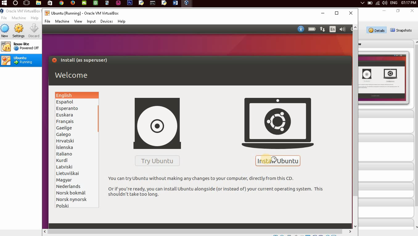 Installation Of Ubuntu Using VirtualBox - Coders PlayGround