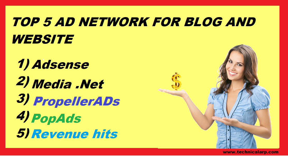 Top 5 Ad Network For Blog & Website for Beginner | Ad Network ...