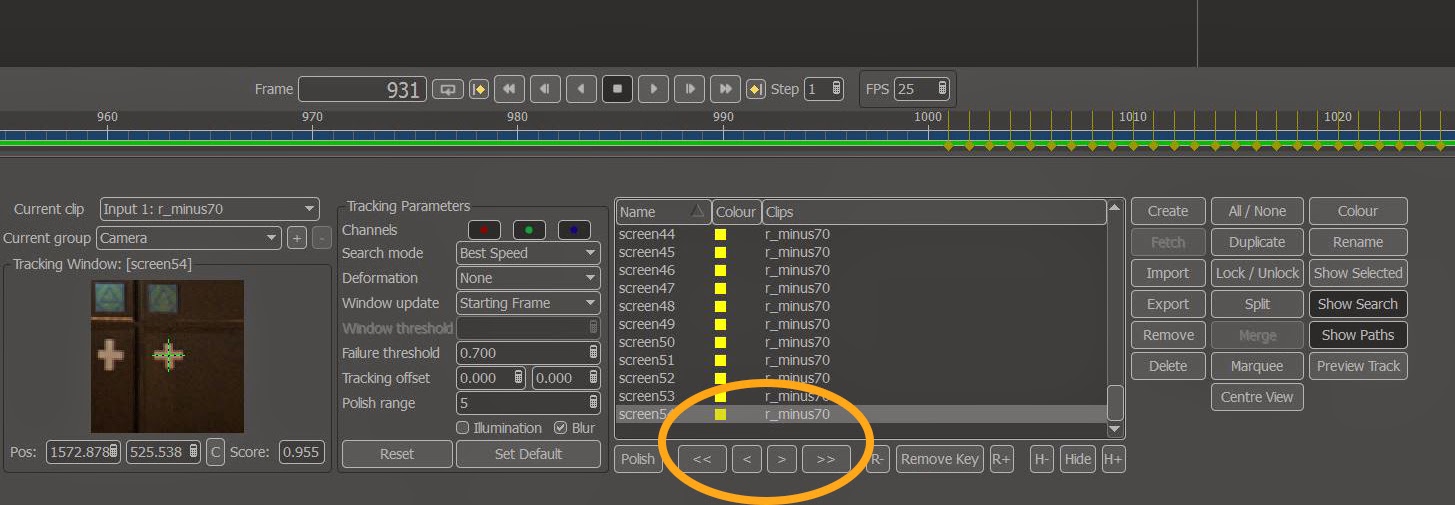 Particle Effects: Extending a camera track in PFTrack
