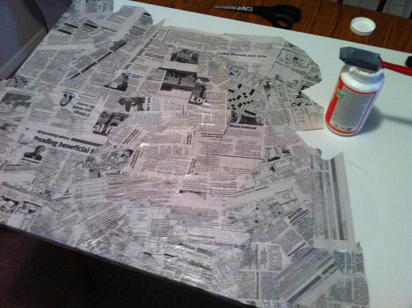 DIY | Newspaper Art - The Affourtable Life