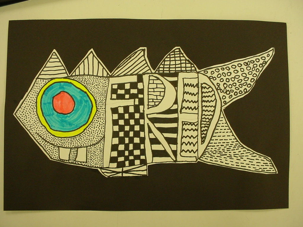 ABC School Art: Pattern Fish - (5th)
