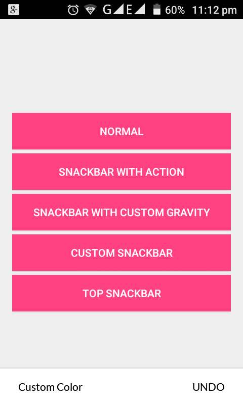 How to Customize Snack Bar in Android