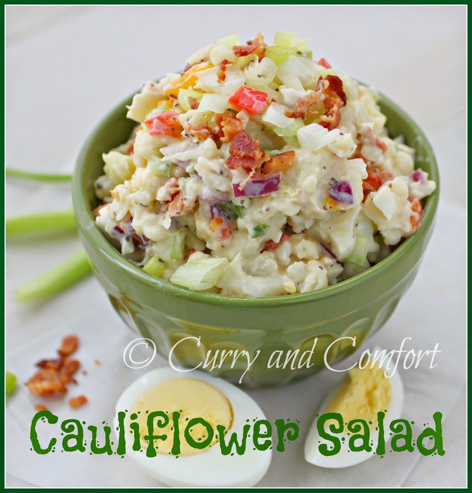 Kitchen Simmer: Cauliflower Salad (Low Carb Potato Salad Substitute)