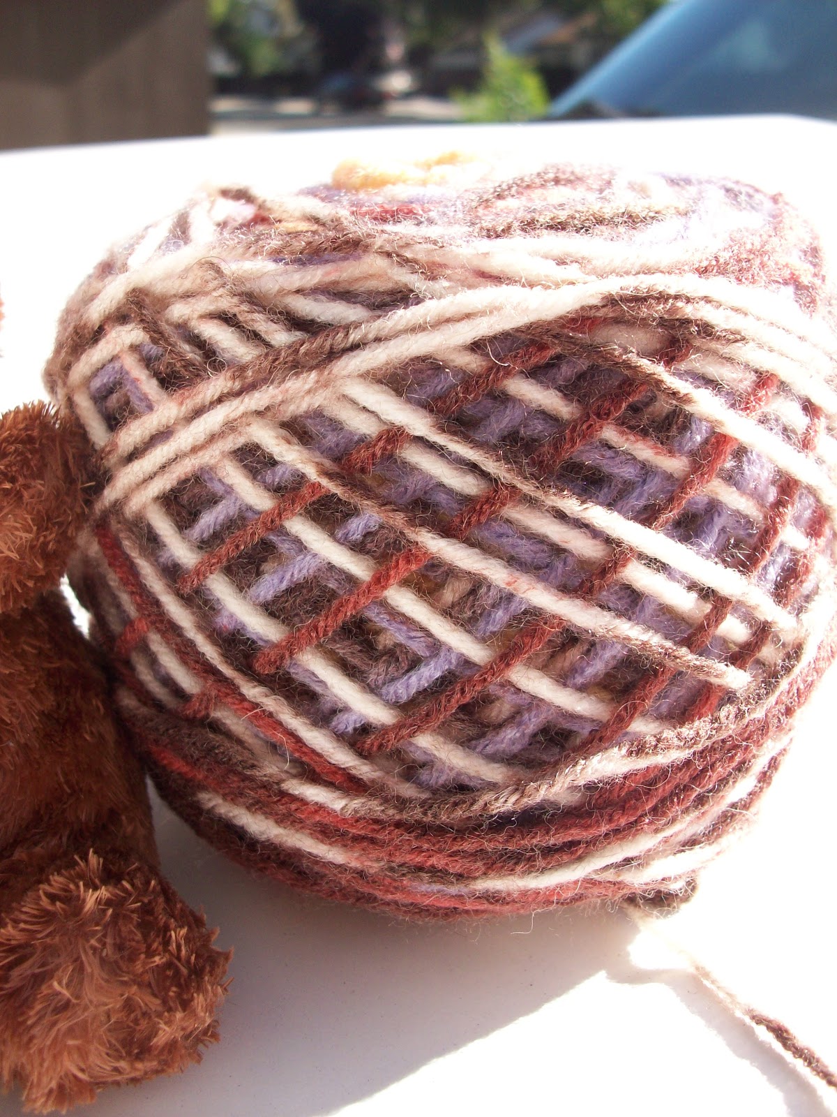 Karen's Knitting: Ice yarn hat