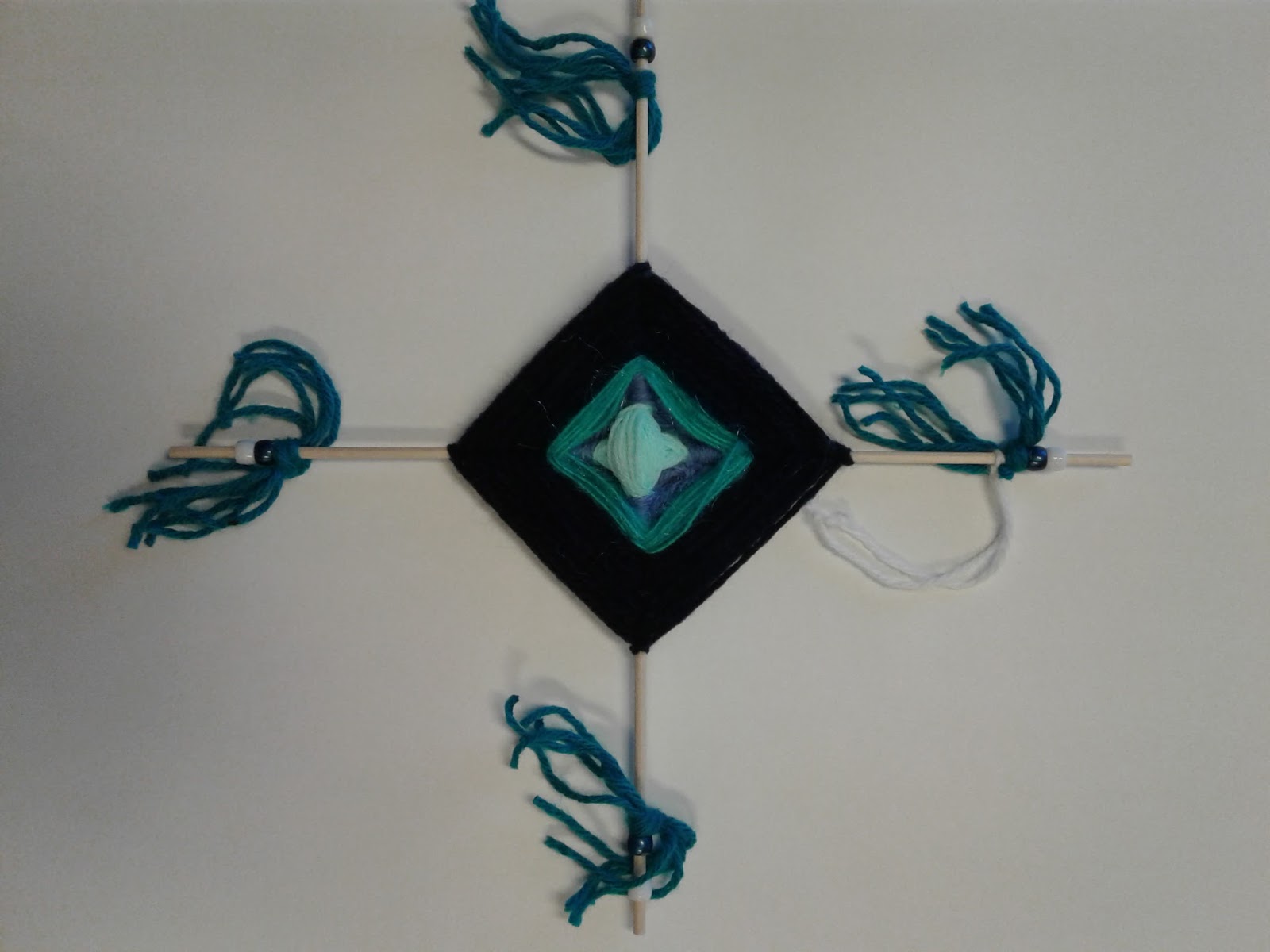a faithful attempt: Weaving: Ojo de Dios or God's Eye Craft