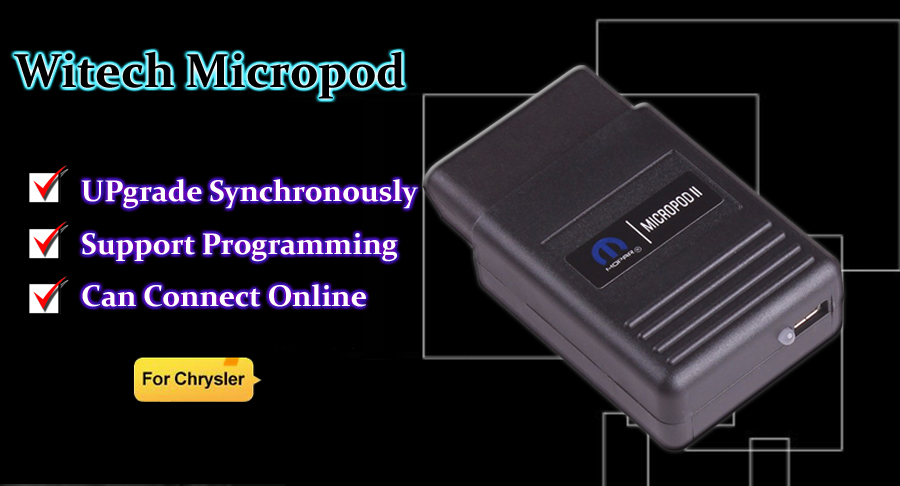 Witech Micropod ii VCI For Chrysler Witech Micropod 2 Clone With V17.04 ...