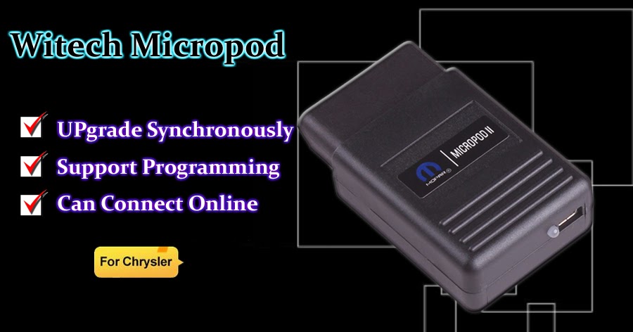 Witech Micropod ii VCI For Chrysler Witech Micropod 2 Clone With V17.04 ...