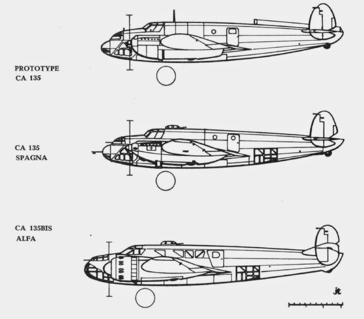 Italian Aircraft of WWII: Caproni Bergamaschi Ca 135