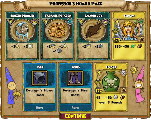 Wizard101 Professor's Hoard Pack Review - Swordroll's Blog | Wizard101 ...