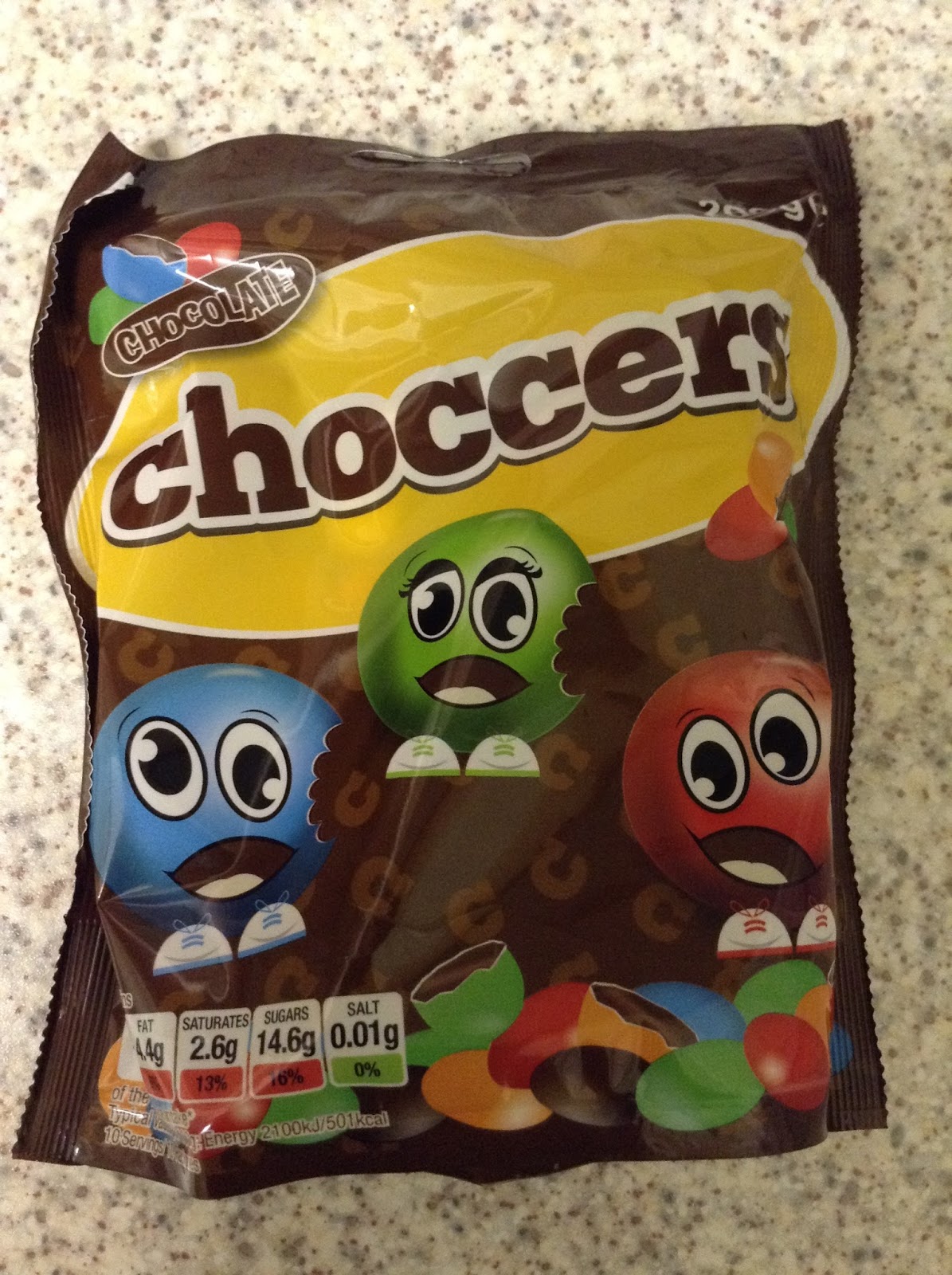 Chocolate Choccers: M&M's copycat (Poundland)