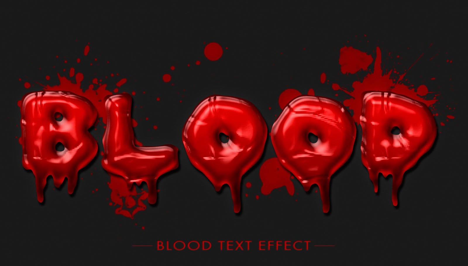 Create a Realistic Blood Text Effect in Photoshop | dR Design Resources