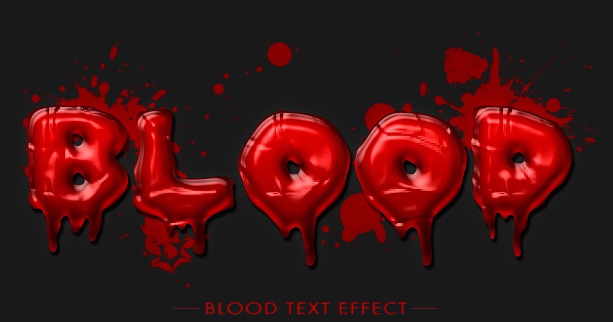 Create a Realistic Blood Text Effect in Photoshop | rada