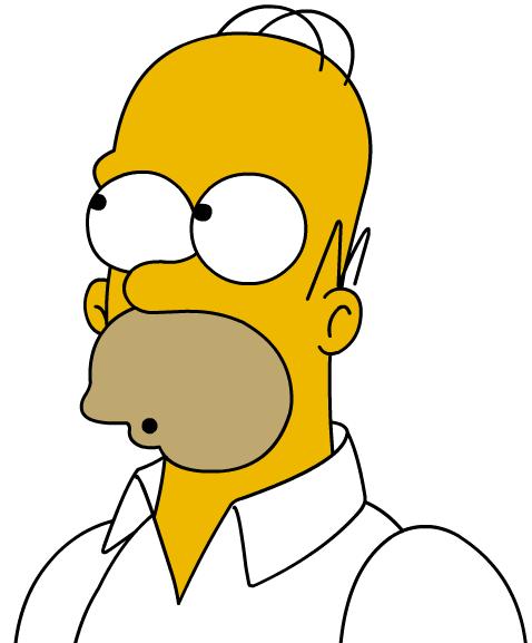 Desenhos de George: HOMER dos Simpsons