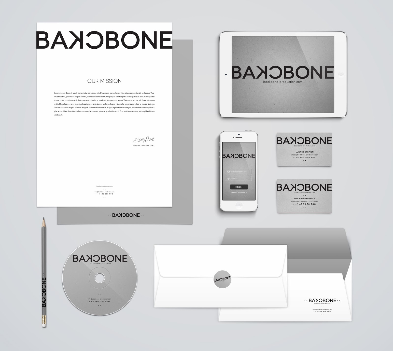 Bartdizajner: BACKBONE LOGO