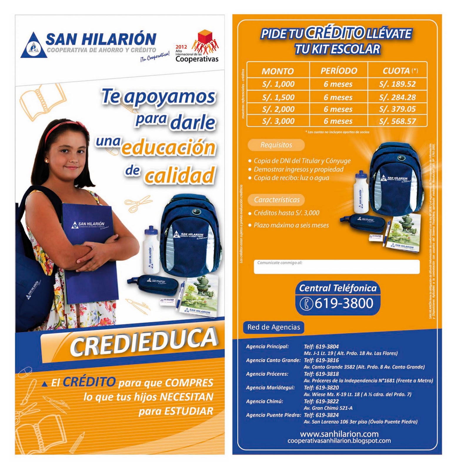 Cooperativa San Hilarión: ¡Solicita ya tu crédito CREDIEDUCA!