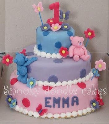 Snooky doodle Cakes: Emma's first birthday