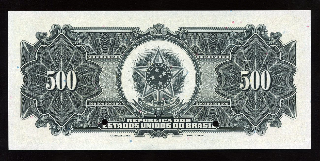 Brazilian Banknotes 500 Mil Reis banknote of 1931 Floriano Peixoto ...