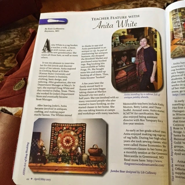 ANITA HOOKS RUGS: Getting my groove back