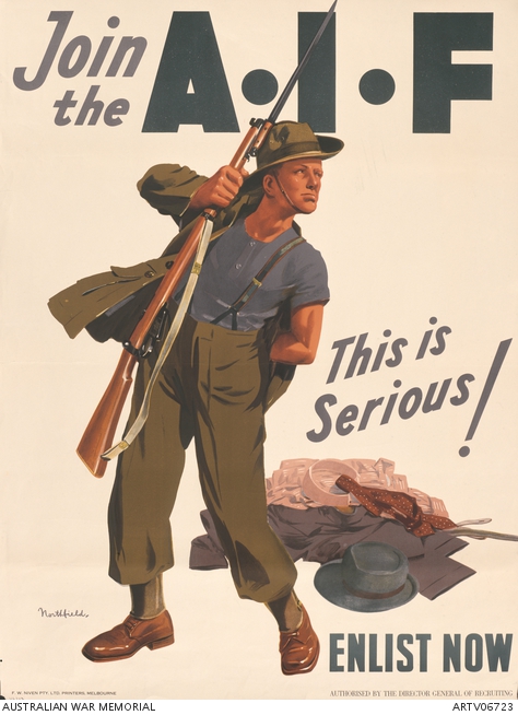 Paul Mason's "The Soldier Legacy" Blog: 'Join the AIF: This is Serious ...
