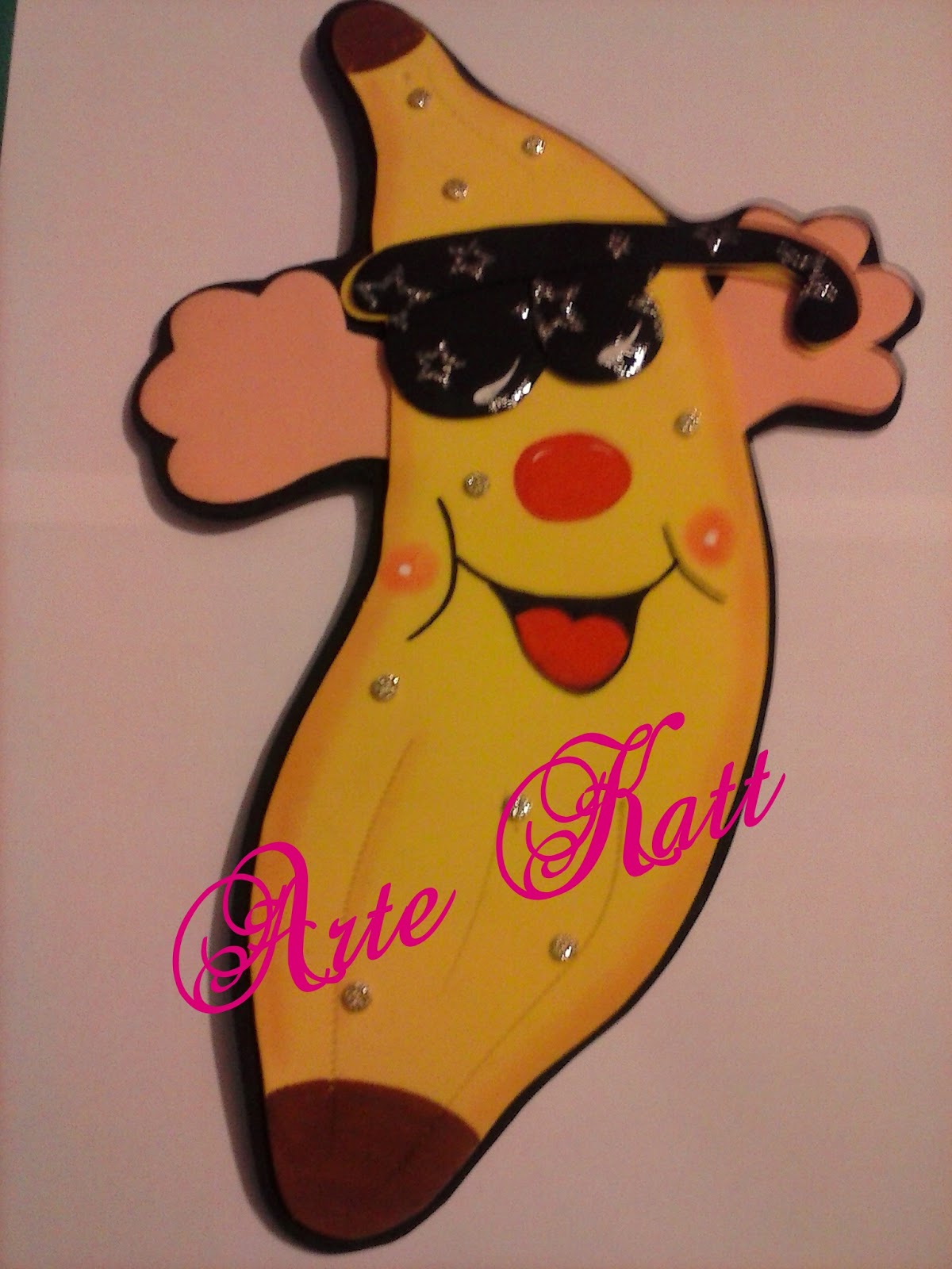 Aplique para la cocina banano en foami