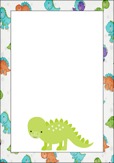 Dinosaur Babies: Free Printable Frames, Invitations, Cards or Labels ...
