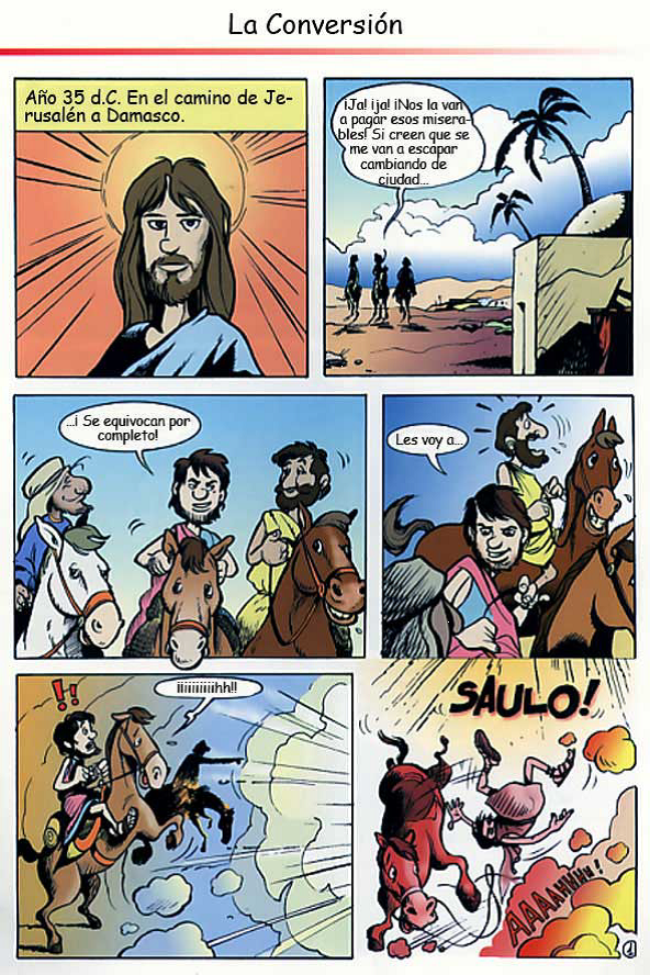 VIVAMOS LOS ESCRITOS DE PABLO: Comic: LA EVANGELIZACIÓN DE PABLO