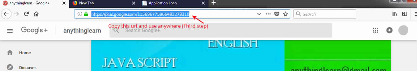 How to get custom URL for your Google+ profile - Online Tutorial For JavaScript, ReactJS, HTML ...