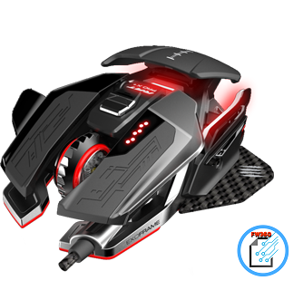 Overview of a robotic looking mouse:MadCatz RAT Pro X+ - FrenzyWeb