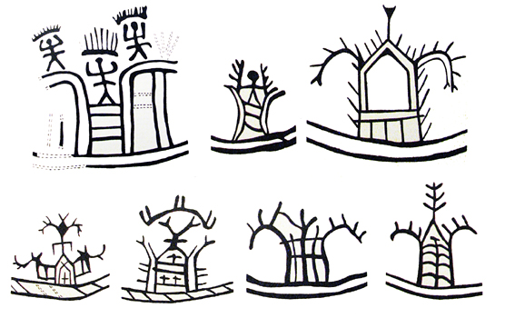 Cultura Sami: 13. Simbologia dels tambors samis