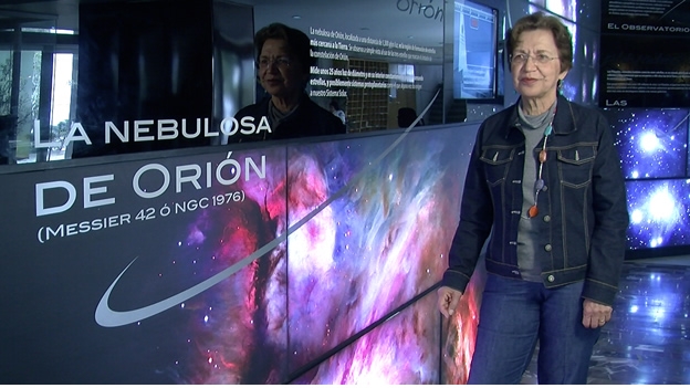 La Dra. Silvia en el Instituto de Astronomía de la UNAM.