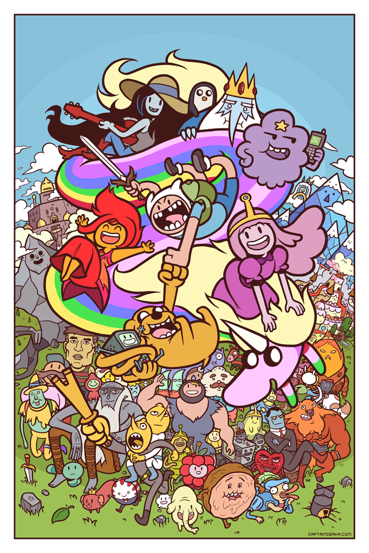 Adventure Time All Characters Poster
