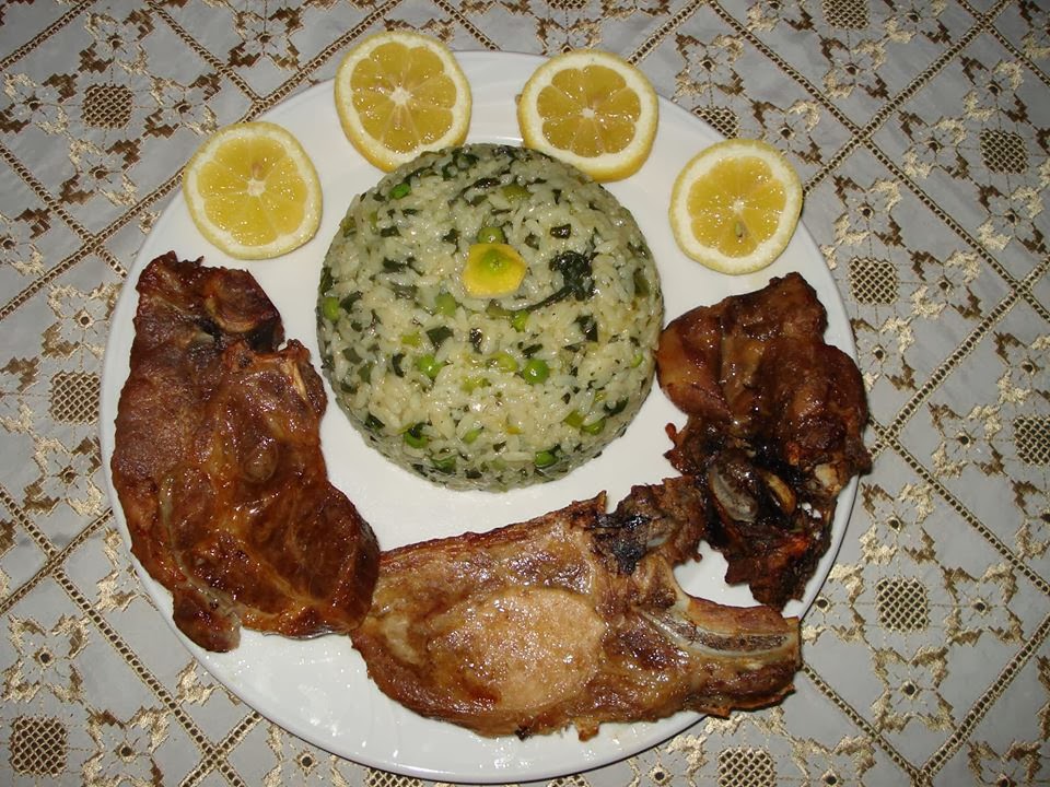 KuzhinaIme.al: Oriz (Risotto) me spinaq dhe bizele. (Receta nga Ervina ...