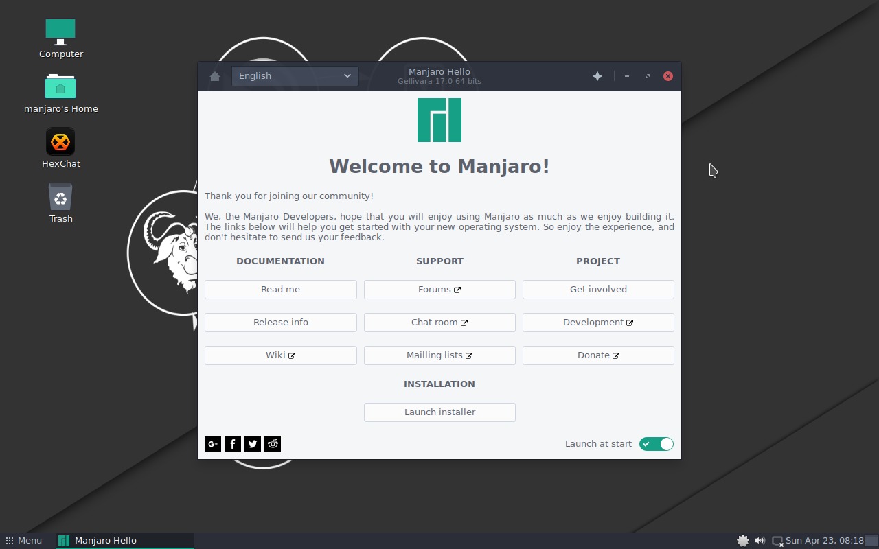 Manjaro MATE 17.0 screenshots - DistroScreens