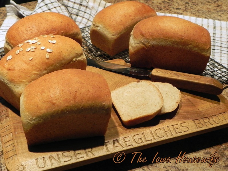 The Iowa Housewife: Family Favorites...Oatmeal Mini Loaves
