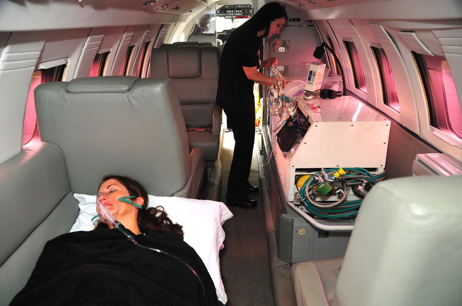 Travel+Health AirMed: Larger air ambulance jets offer room for two patients