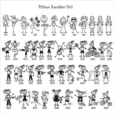 Sticker family /Sticker keluarga