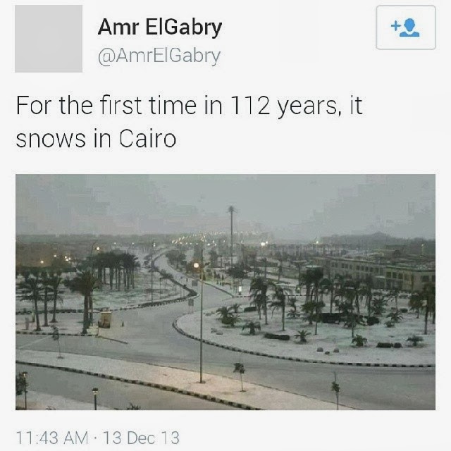 VIEWGIST: PHOTO: Snow Covers Cairo, Egypt for First Time in 100 Years ...