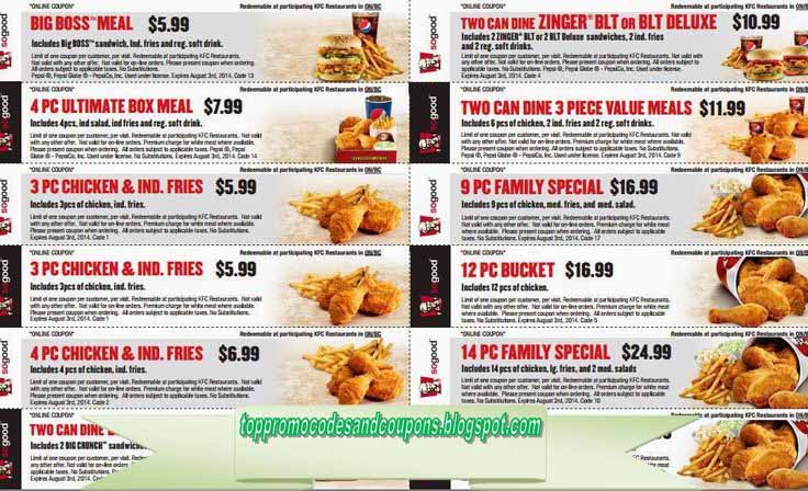 Free Promo Codes and Coupons 2023: Kfc Coupons