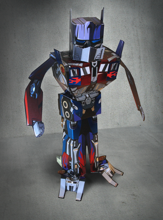 Keith Allen Designs: OPTIMUS PRIME PAPER TOY