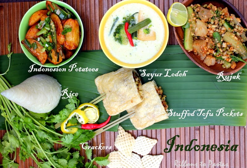 Indonesian Meal with Curry and Rice - Ribbons to Pastas