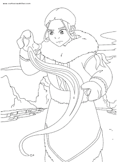 Kids Page: - Avatar Last Air Bender Colouring Coloring Pages