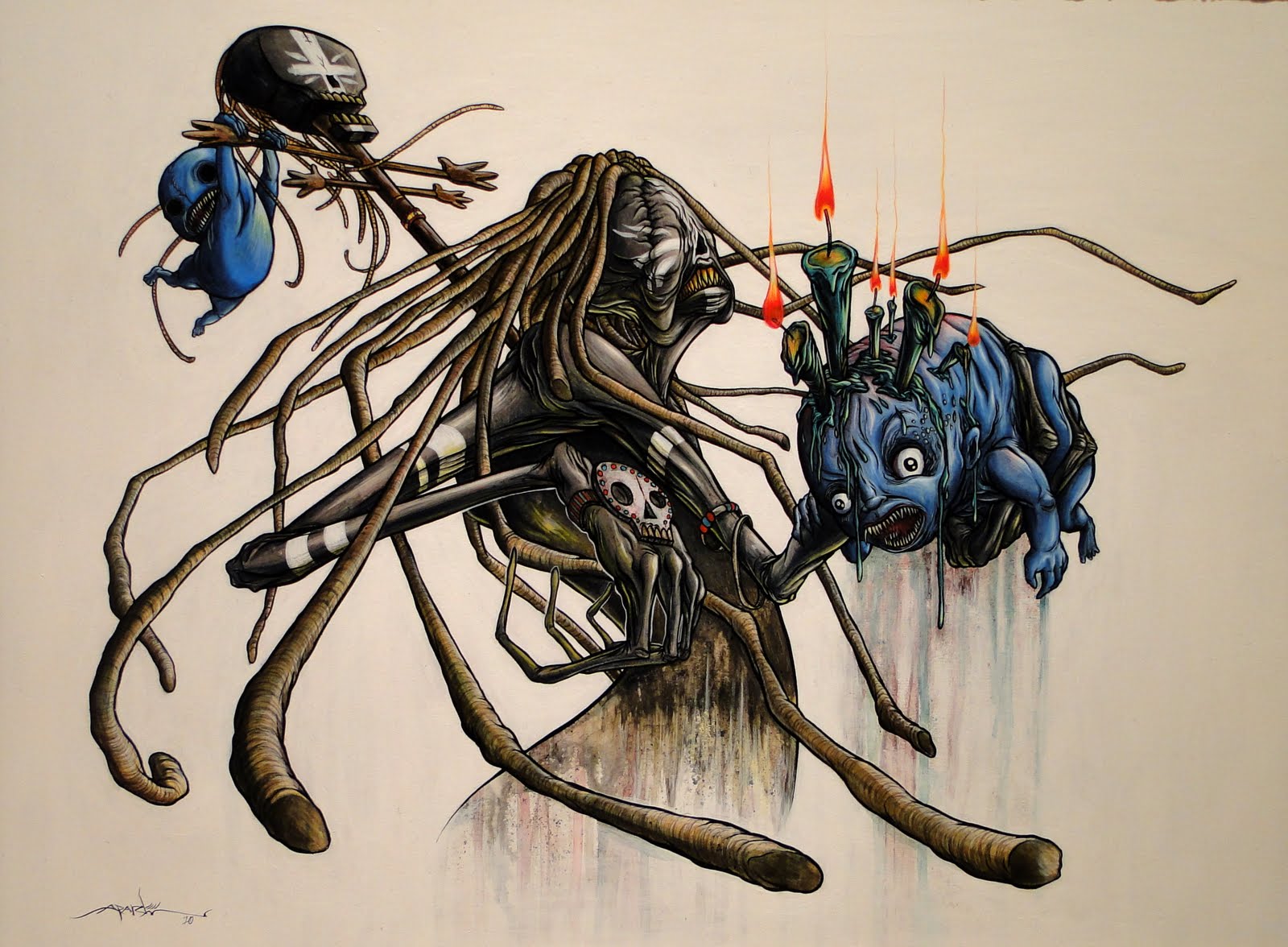 Vida Marquesa: Alex Pardee - Vertigo: A Decade of Hunting Nightmares.