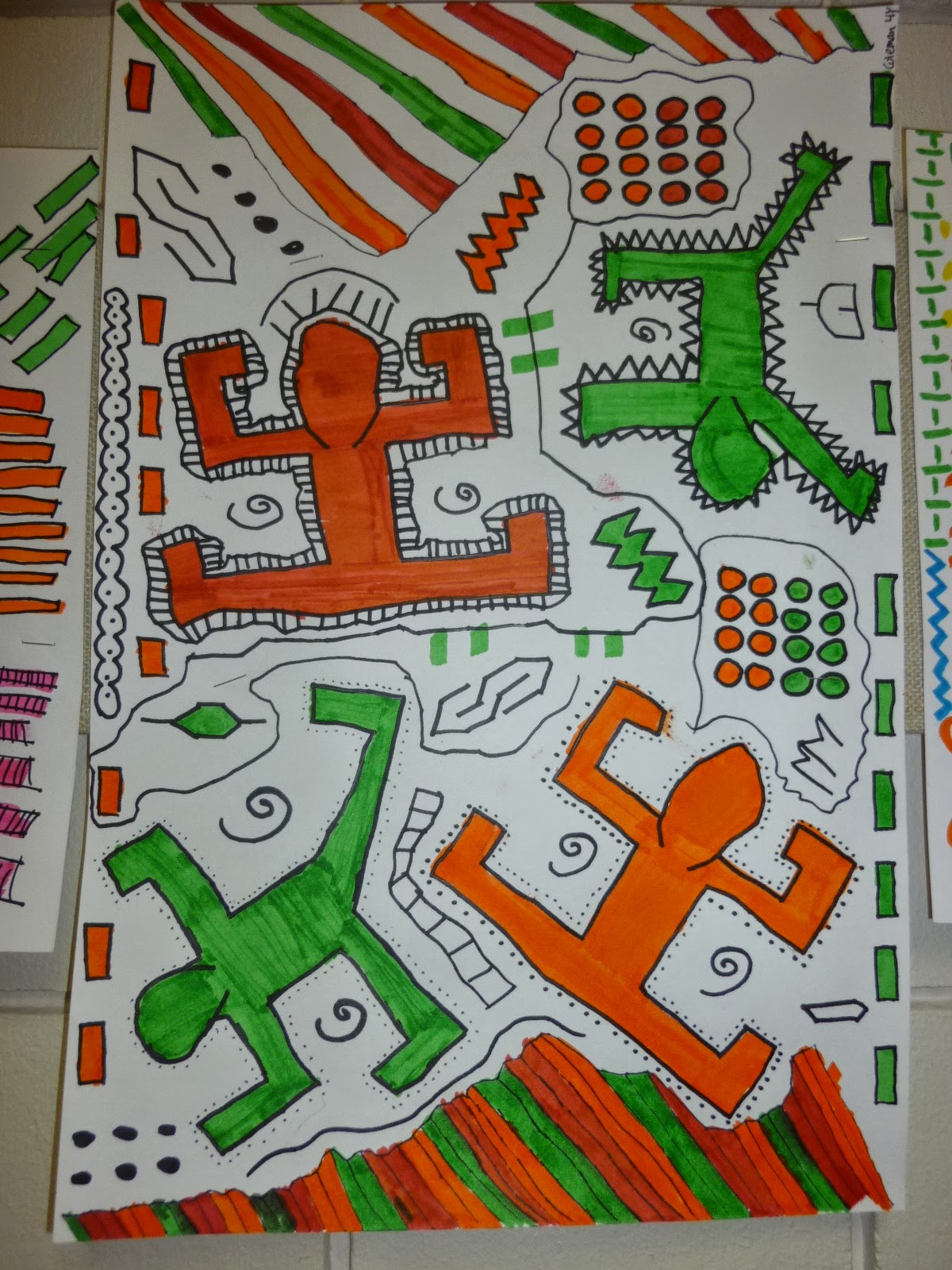 Mrs. Werner's Art Room: 4th Grade Keith Haring Figures