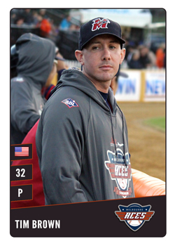 Australian Custom Baseball Cards: Tim Brown - 2014-15 Melbourne Aces