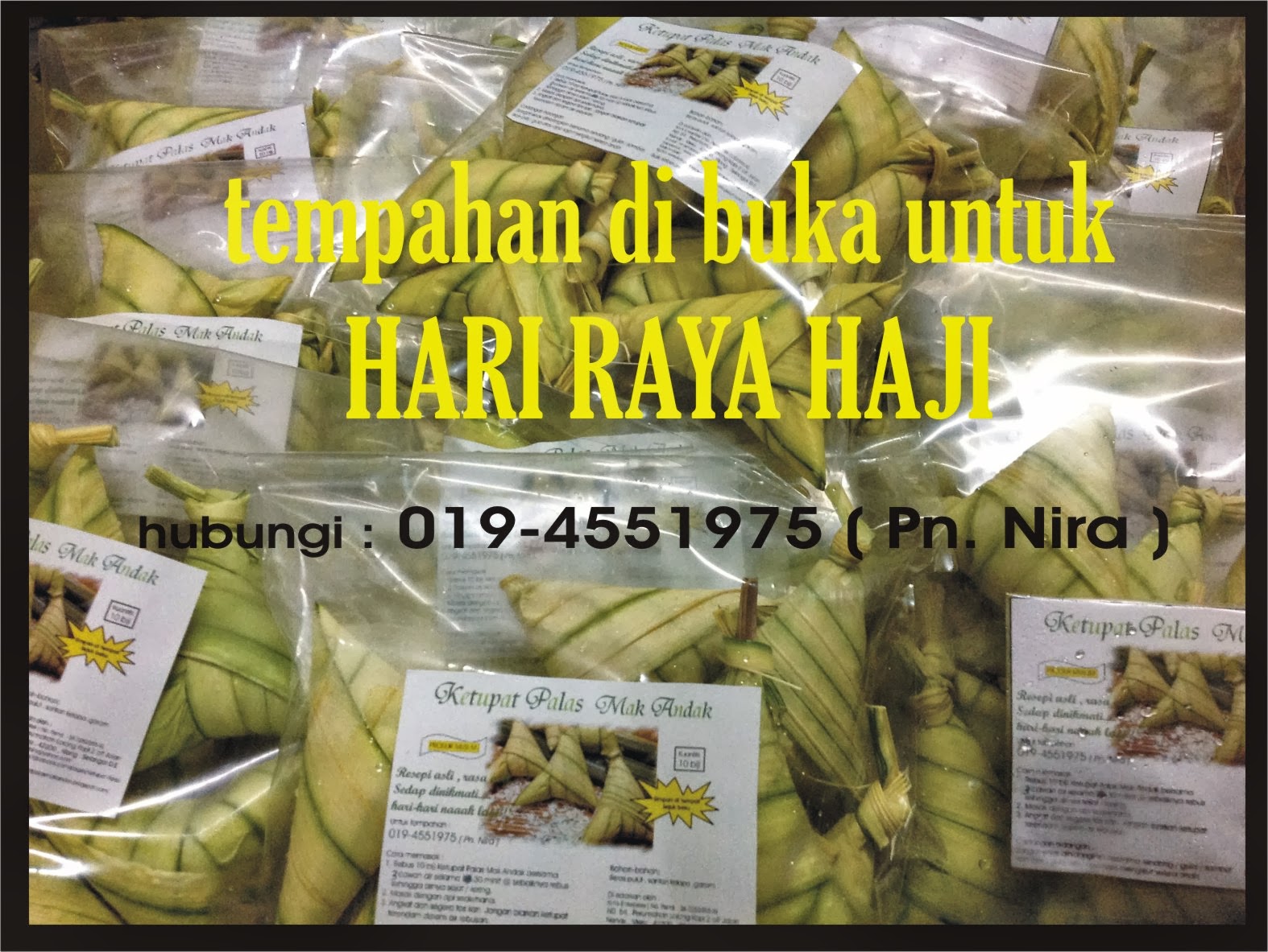 Pulut Emas Delicacies - Ketupat Palas Mak andak